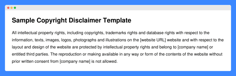 Copyright Disclaimer All Publishers Must Have [Free Template]